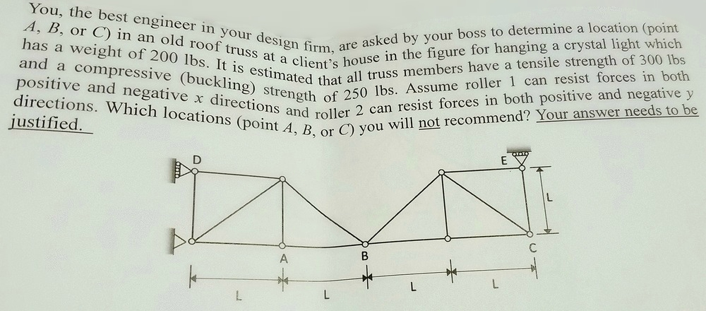 Solved You, the best engineer in your d A, B, or C) has a | Chegg.com