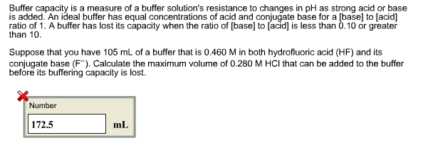 Solved Buffer capacity is a measure of a buffer solution's | Chegg.com