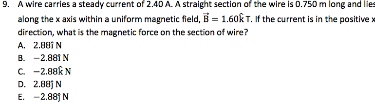 Solved A wire carries a steady current of 2.40 A. A straight | Chegg.com