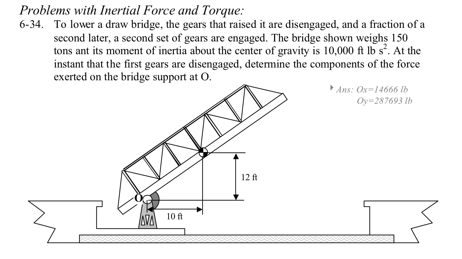 Solved Problems with Inertial Force and Torque 6-34. To | Chegg.com