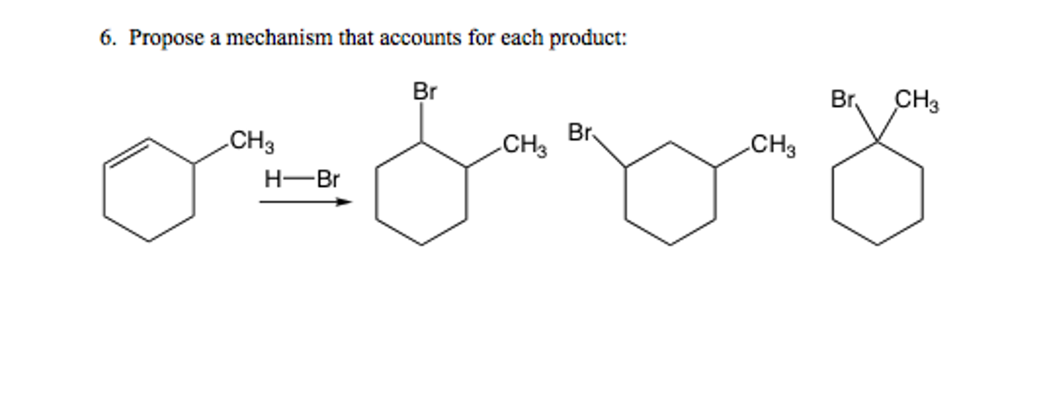 Solved Propose a mechanism that accounts for each product: | Chegg.com