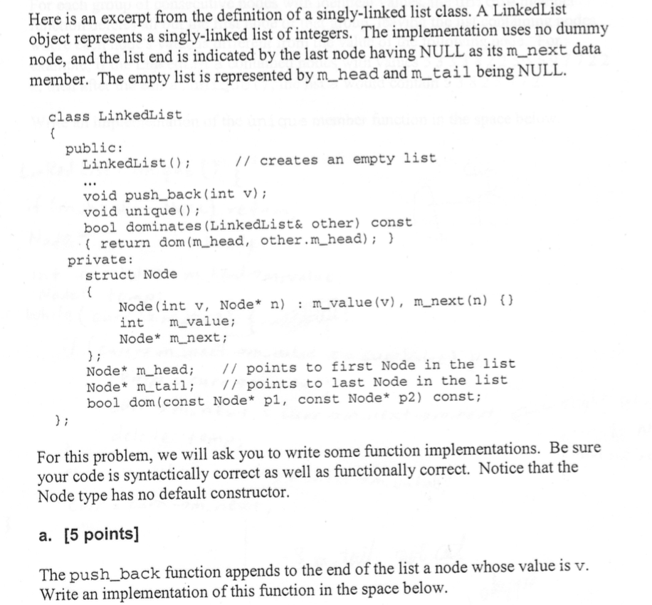 Solved Here is an excerpt from the definition of a | Chegg.com