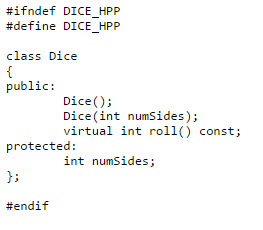 Main.cpp Dice.cpp | Chegg.com