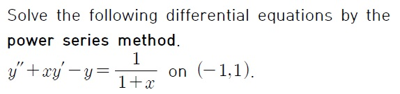 Solved Solve the following differential equations by the | Chegg.com