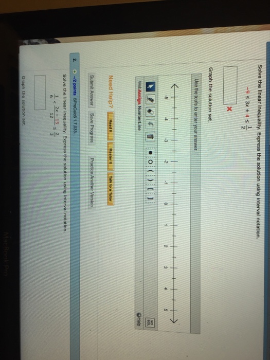 Solved Solve The Linear Inequality Express The Solution 