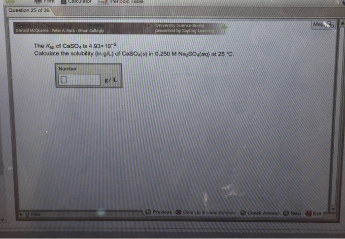 Solved The K_sp of CaSO_4 is 4.93 times 10^-5. Calculate | Chegg.com