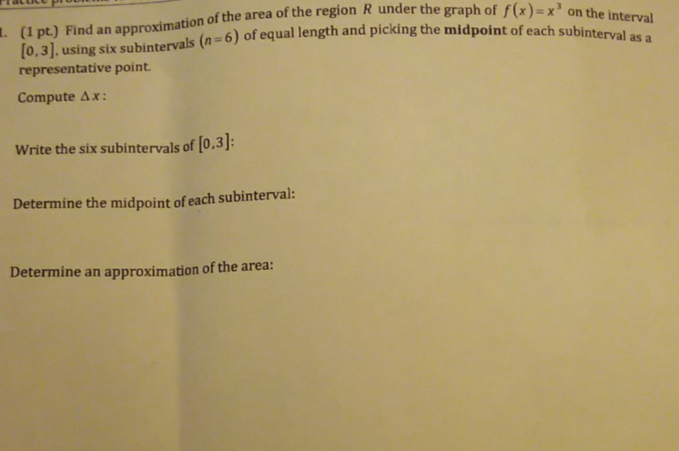 Solved To. 3], using six subintervals (n-6) of equal length | Chegg.com