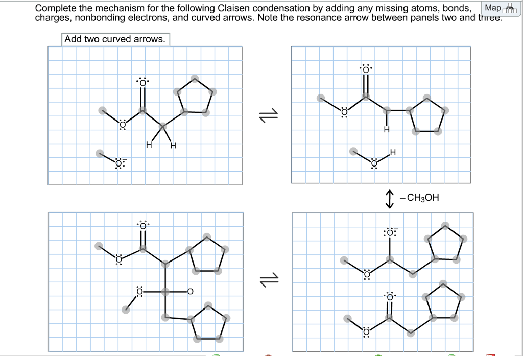 Solved Complete the mechanism for the following Claisen | Chegg.com