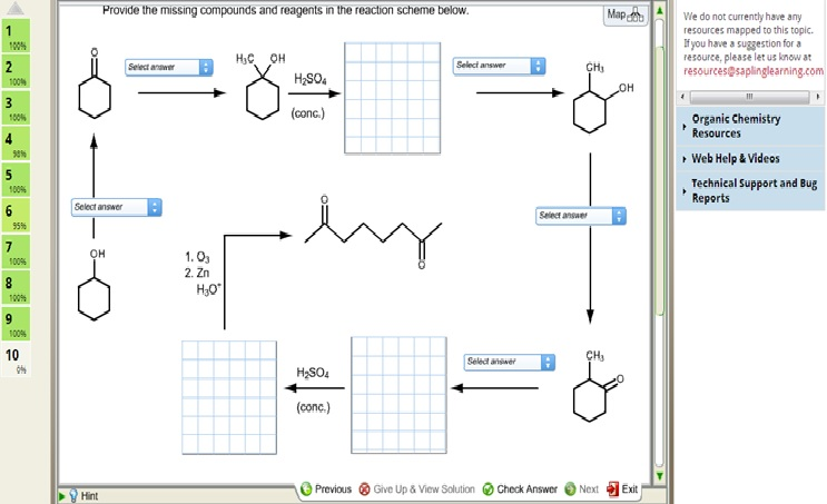 Solved Provide the missing compounds and reagents in the | Chegg.com