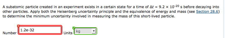 Solved A subatomic particle created in an experiment exists | Chegg.com
