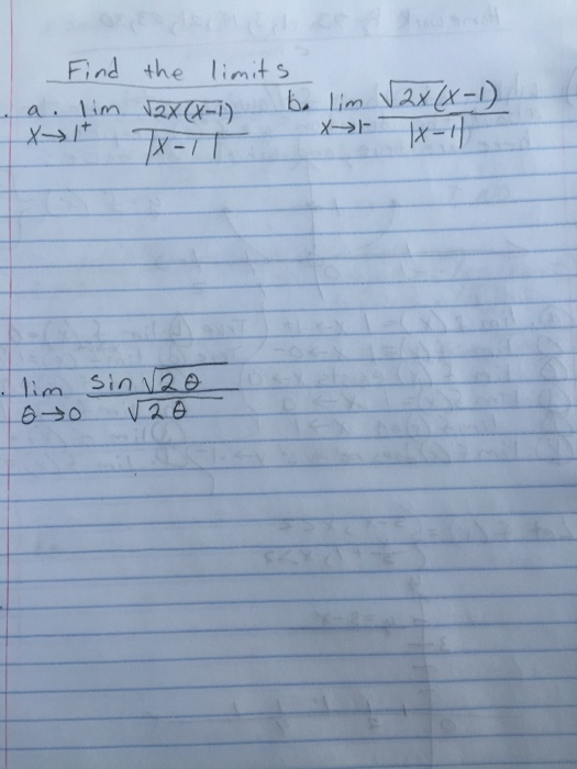 Solved Find the limits | Chegg.com
