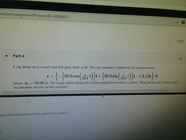 Solved Learning Goal: To be able to calculate position, | Chegg.com