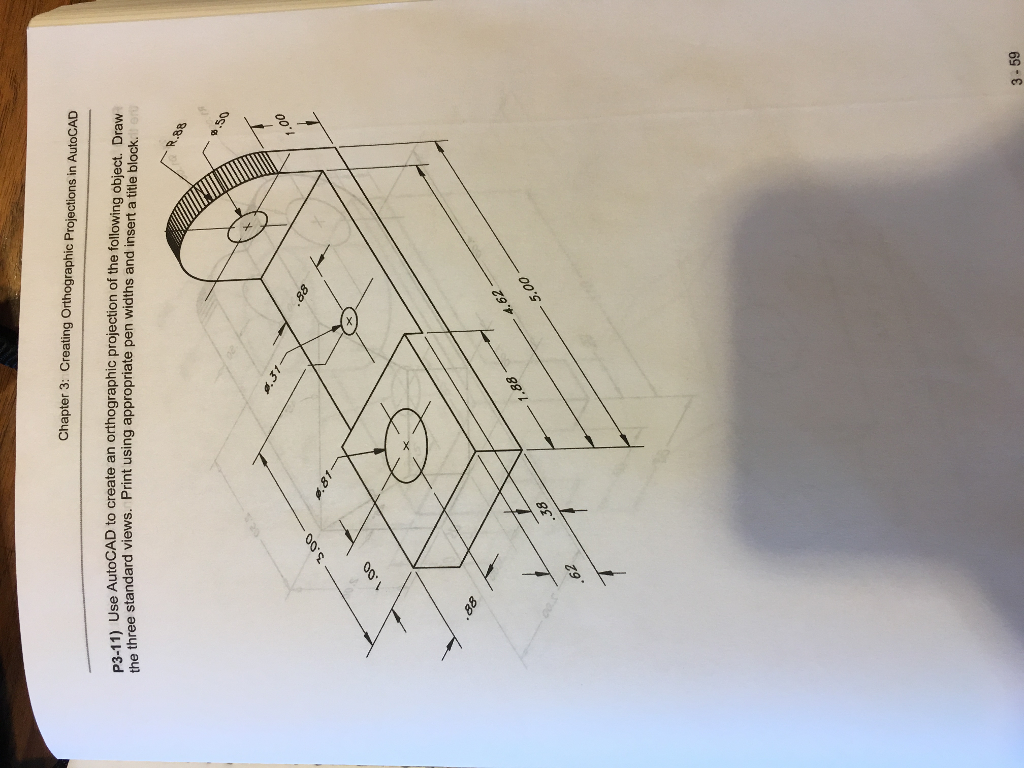 Solved Chapter 3: Creating Orthographic Projections in | Chegg.com