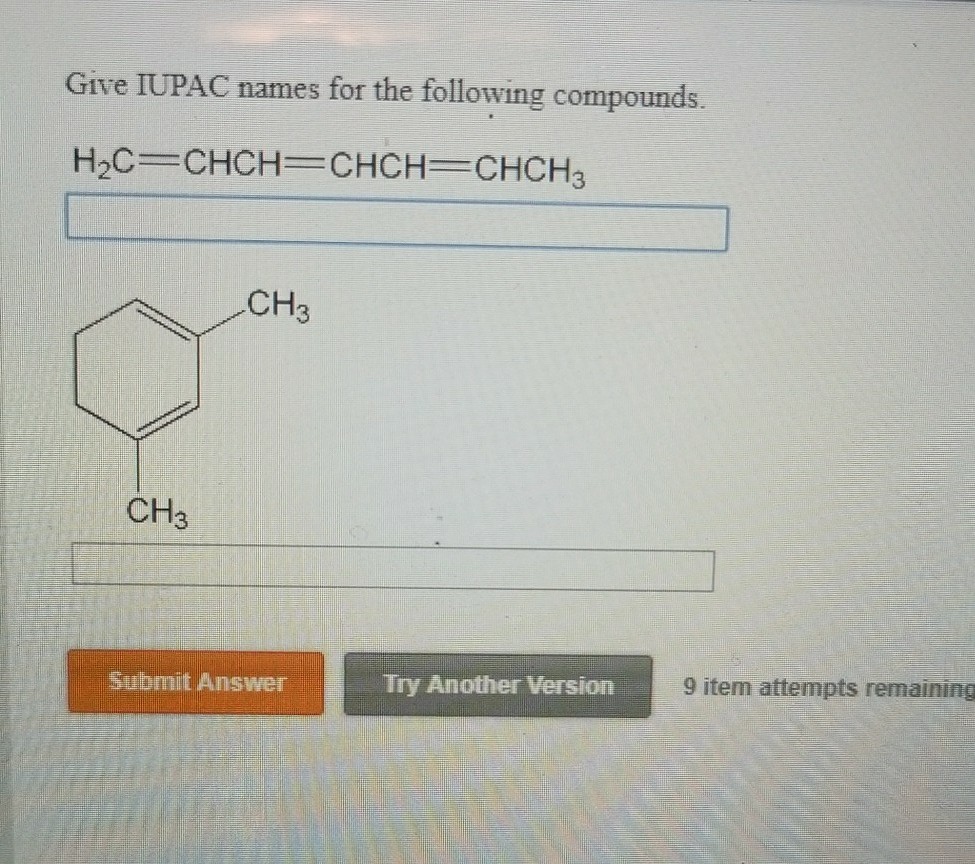 Solved Give IUPAC names for the following compounds. H2C | Chegg.com