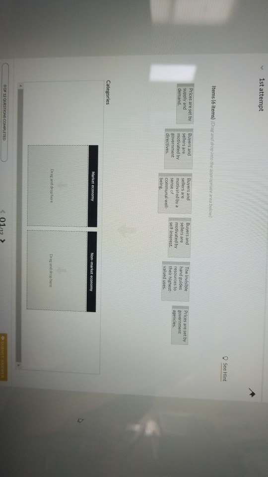 Solved 1st attempt O See Hint Items (6 items) (Drag and drop | Chegg.com