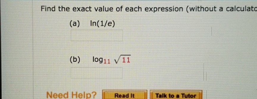 Solved Find the exact value of each expression (without a | Chegg.com