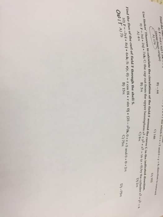 Solved Use stokes' Theorem to calculate the circulation of | Chegg.com