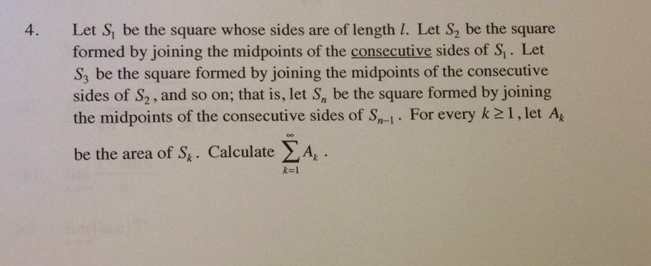 Solved Let S_1 be the square whose sides are of length l. | Chegg.com