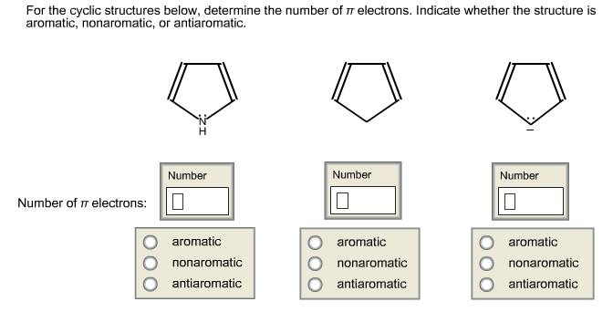 Solved For the cyclic structures below, determine the number | Chegg.com