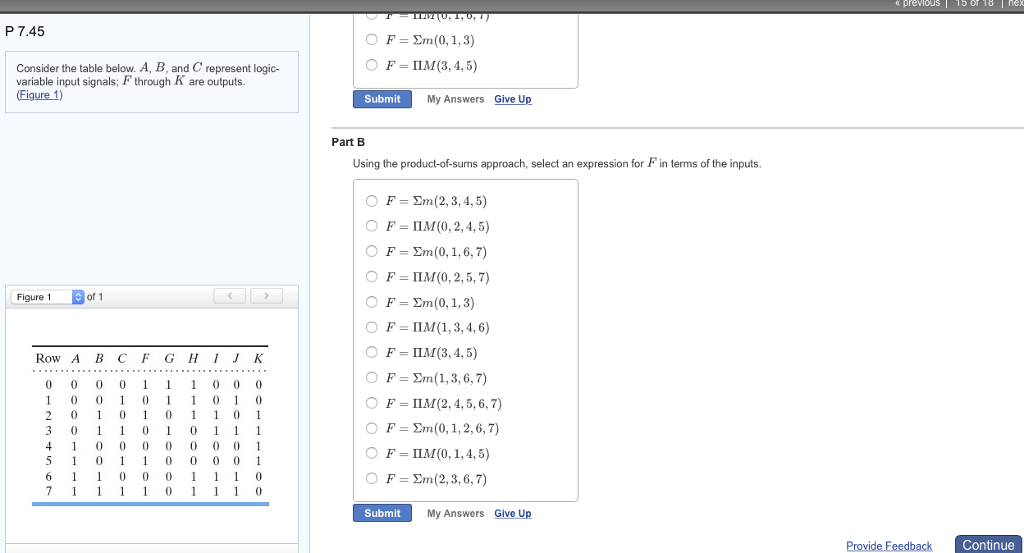 Solved P 7 45 Part A Using The Sum Of Products Approach