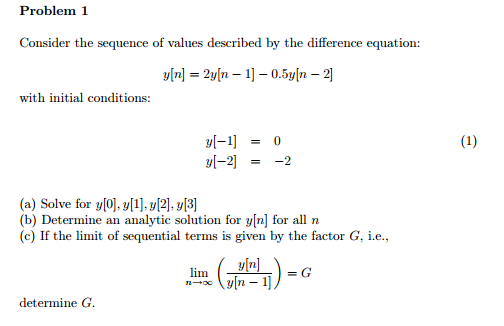 Solved Consider the sequence of values described by the | Chegg.com