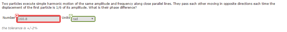 Solved Two particles execute simple harmonic motion of the | Chegg.com