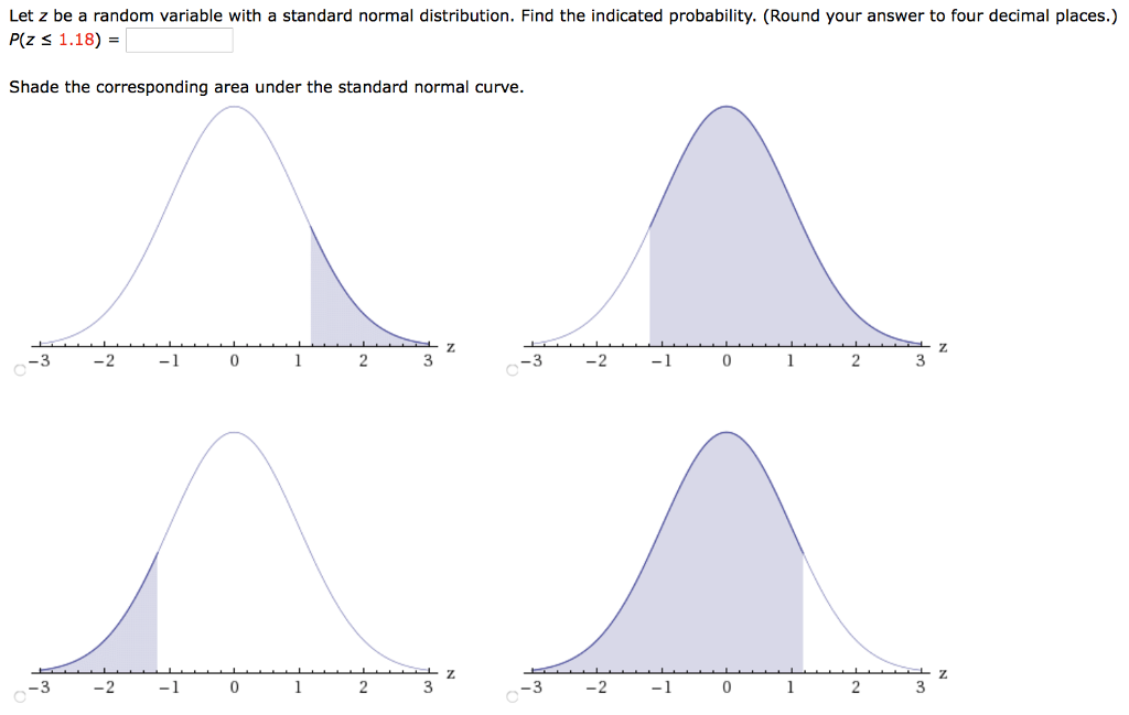 Solved Let z be a random variable with a standard normal | Chegg.com