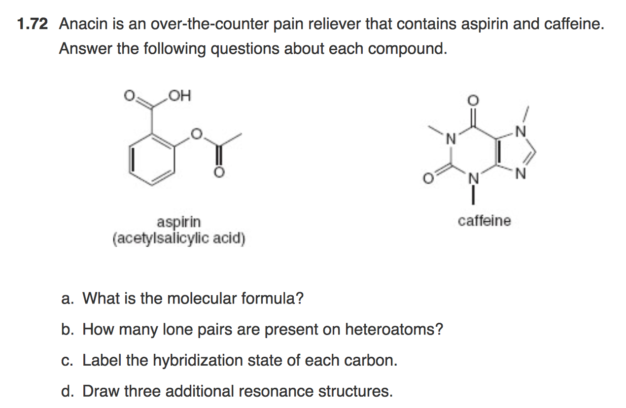 Solved Anacin is an over-the-counter pain reliever that | Chegg.com