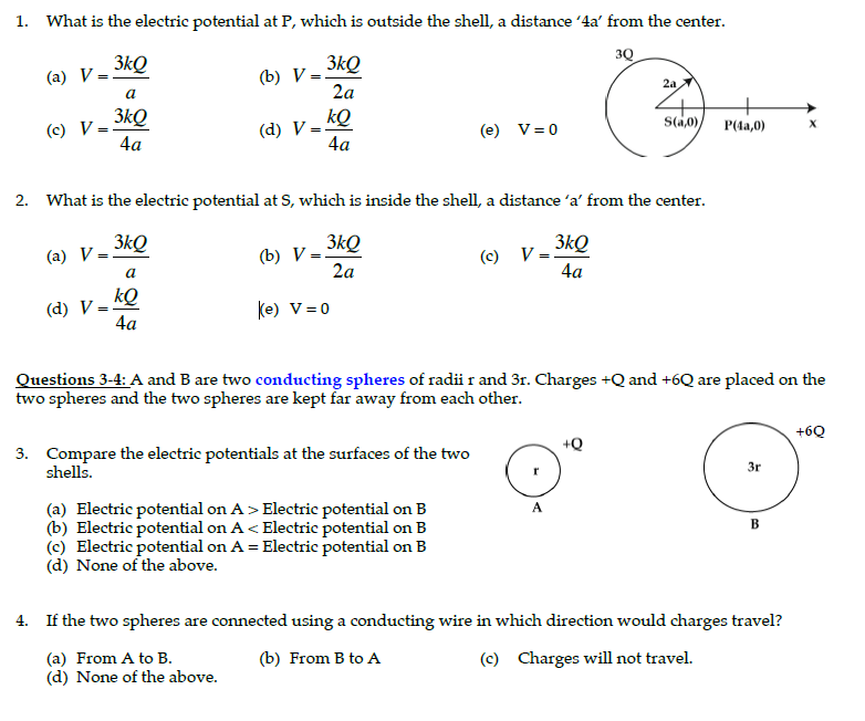 Solved 1. What is the electric potential at P, which is | Chegg.com