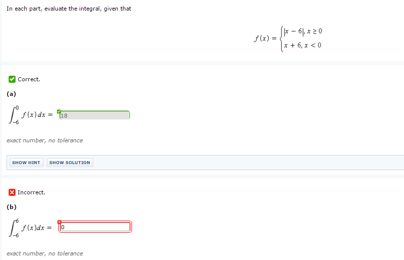 Solved In each part, evaluate the integral, given that r-620 | Chegg.com