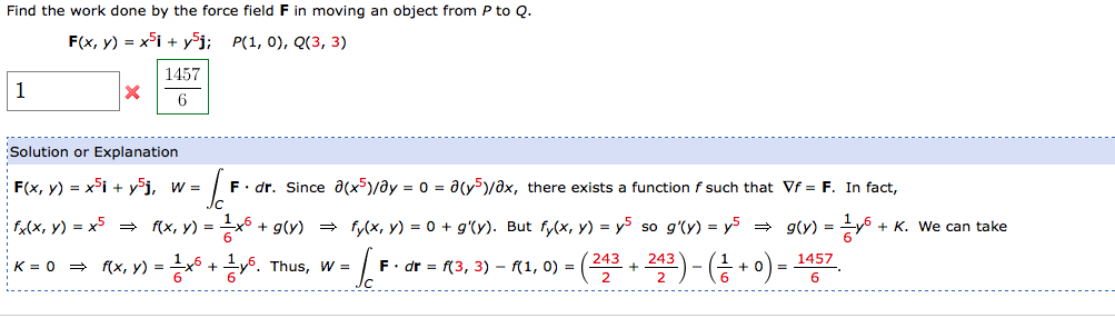 Solved Find the work done by the force field F in moving an | Chegg.com