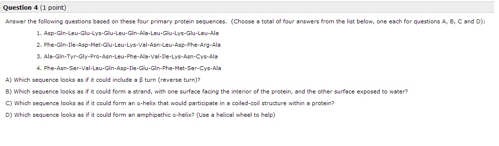 Solved Answer the following questions based on these four | Chegg.com