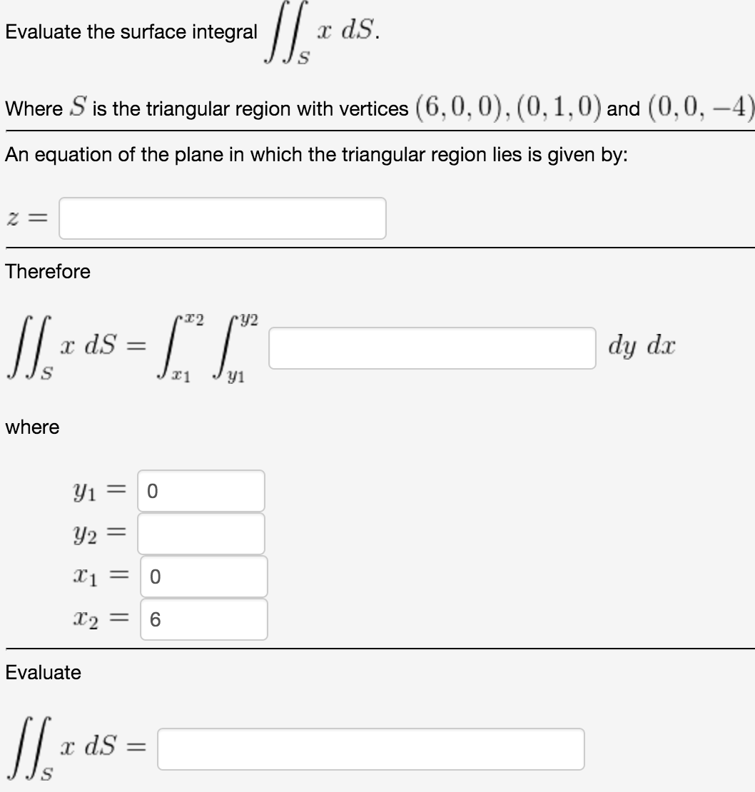 Solved Evaluate the surface integral double integral_S xdS. | Chegg.com
