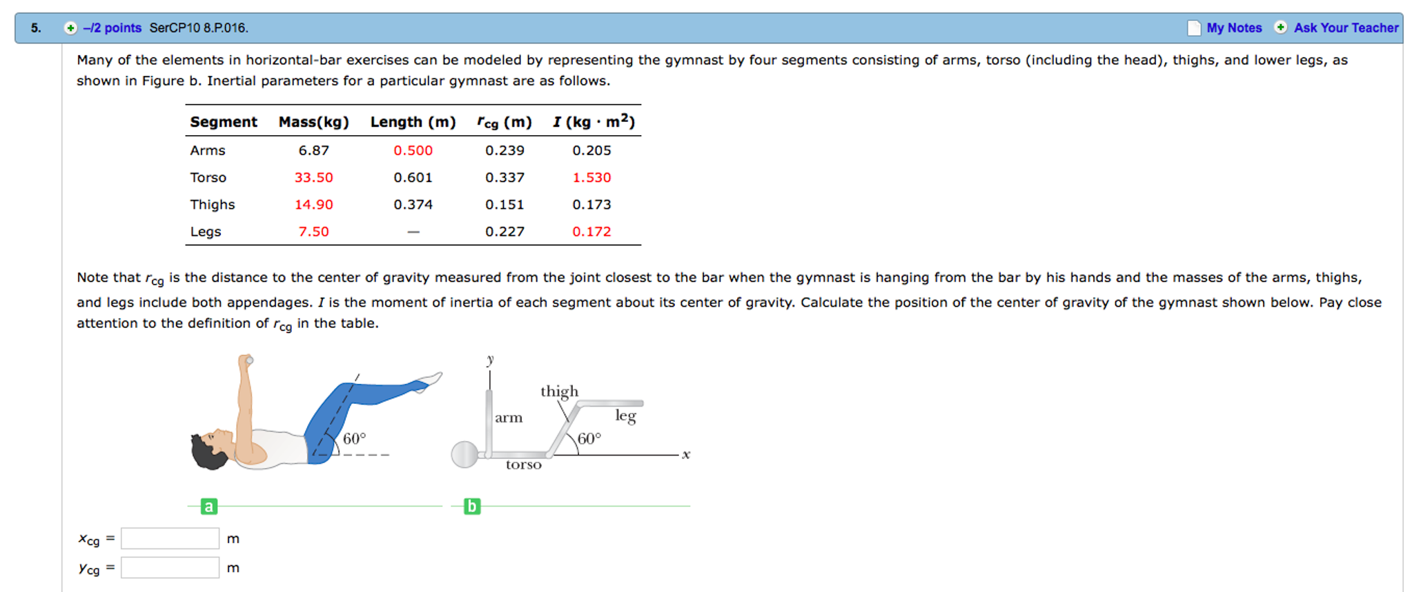 Solved Many of the elements in horizontal-bar exercises can | Chegg.com