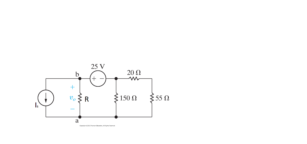 Solved For The Circuit Shown Determine The Voltage Vo If The