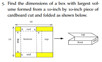 Solved Find the dimensions of a box with largest volume | Chegg.com