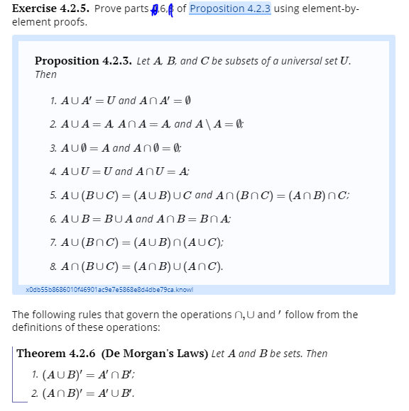 Solved Exercise 4.2.5. Prove parts 46 of Proposition 4.2.3 | Chegg.com