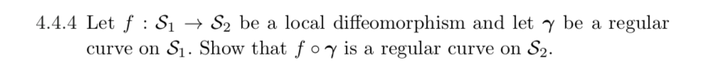 Solved Let f : S1 ? S2 be a local diffeomorphism and let ? | Chegg.com