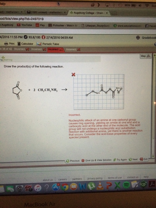 Solved Draw the product(s) of the following reaction. | Chegg.com