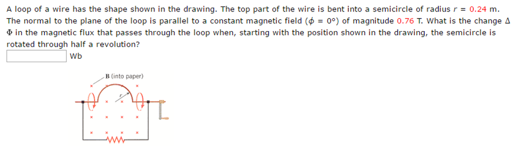 Solved A loop of a wire has the shape shown In the drawing. | Chegg.com