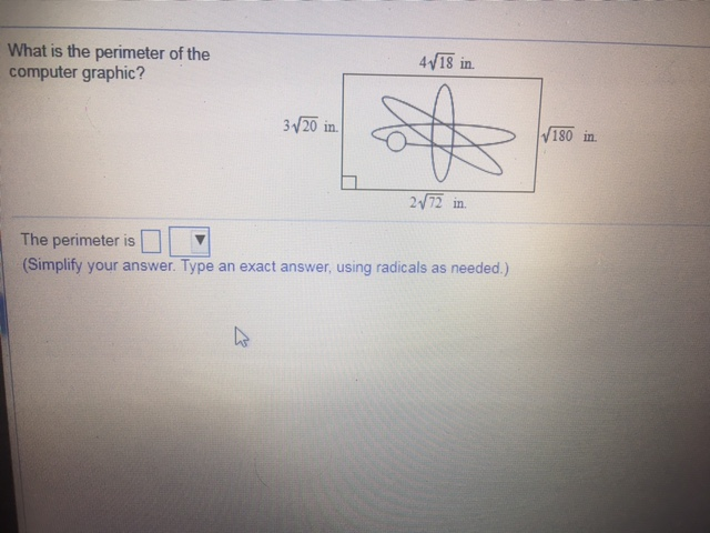 Solved What is the perimeter of the computer graphic? The | Chegg.com