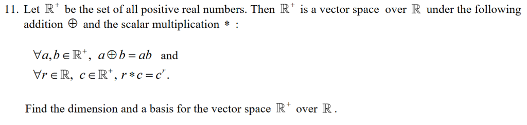 Solved ll. Let R+ be the set of all positive real numbers. | Chegg.com