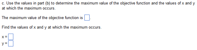 Solved An Objective Function And A System Of Linear