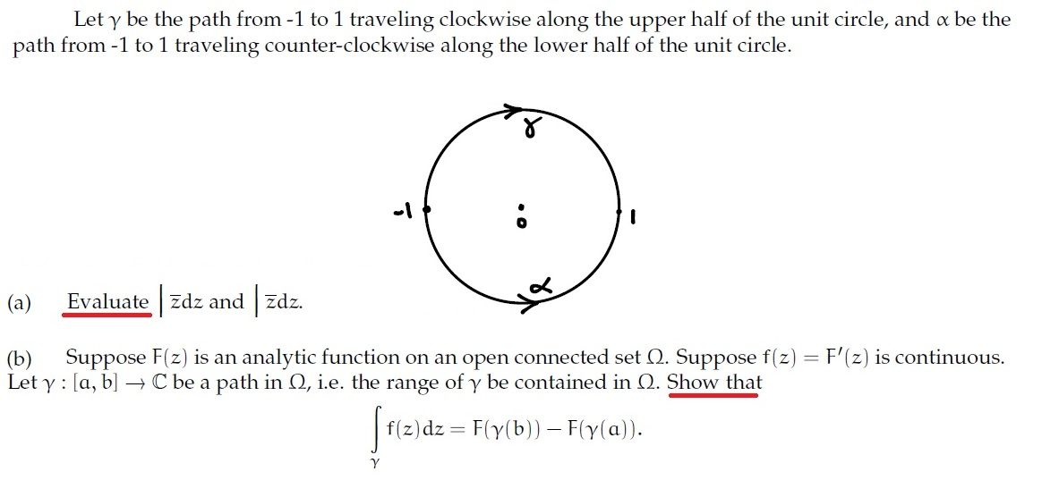 Solved Let y he the path from -1 to 1 traveling clockwise | Chegg.com