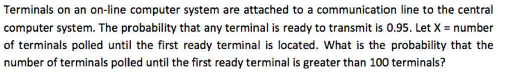 Solved Terminals on an on-line computer system are attached | Chegg.com