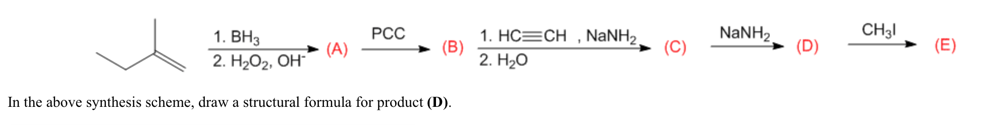 Solved In the above synthesis scheme, draw a structural | Chegg.com