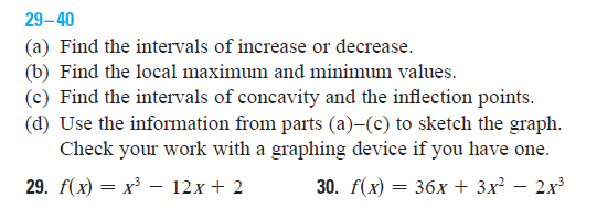 Solved Find the intervals of increase or decrease. Find the | Chegg.com