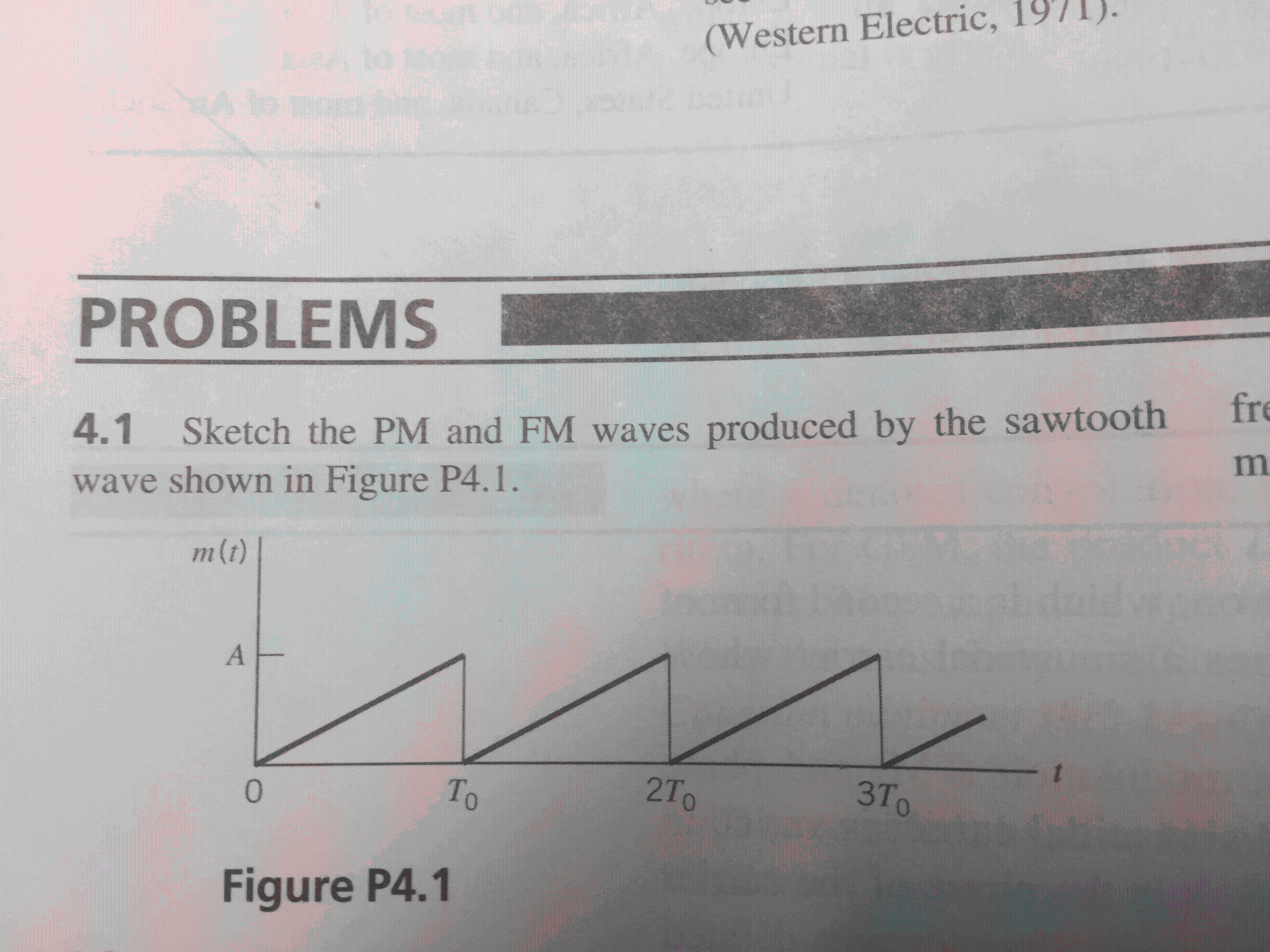 Use Matlab to plot the baseband signal m(t), and PM | Chegg.com
