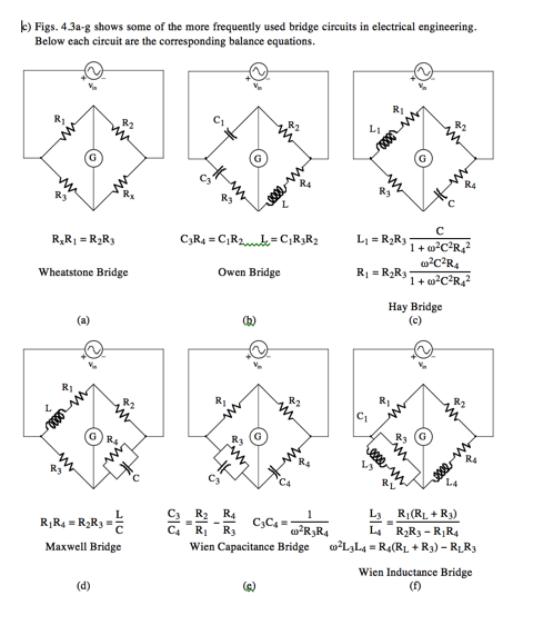 Solved Figs. 4.3a-g shows some of the more frequently used | Chegg.com
