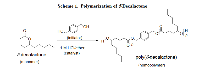 Scheme 1. Polymerization of d-Decalactone C) HO C) | Chegg.com